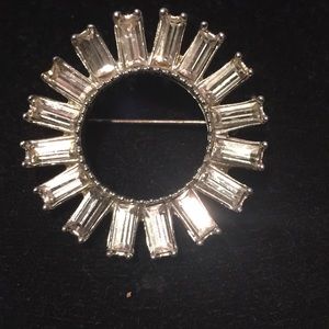 Jewelry | Vintage Beautiful Silver Tone With Rhinestones Pin | Poshmark